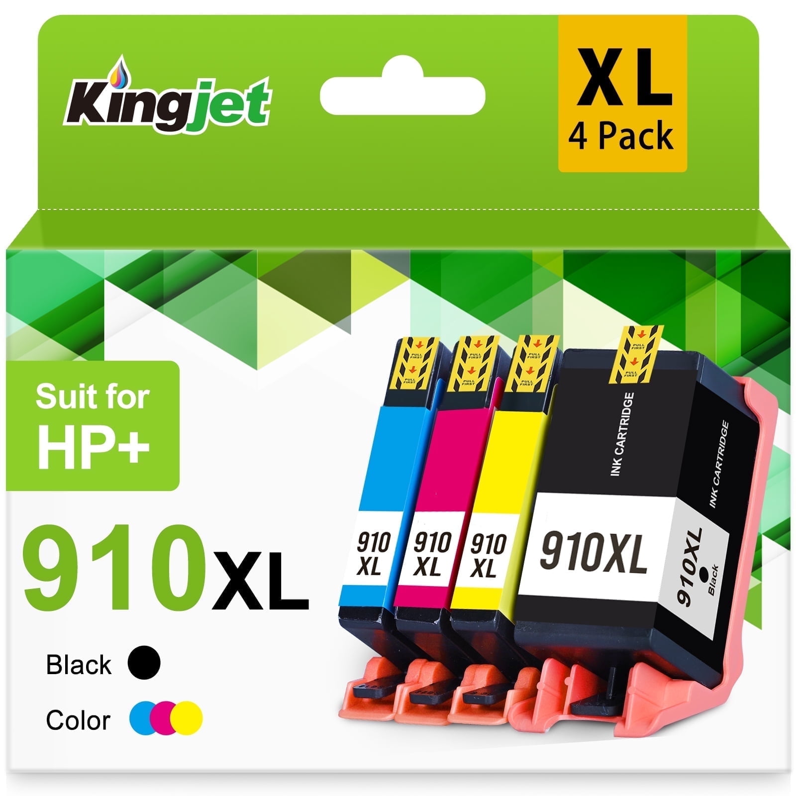 910 Ink Compatible for HP 910 Ink Cartridge for 910 HP Ink (4-Pack ...