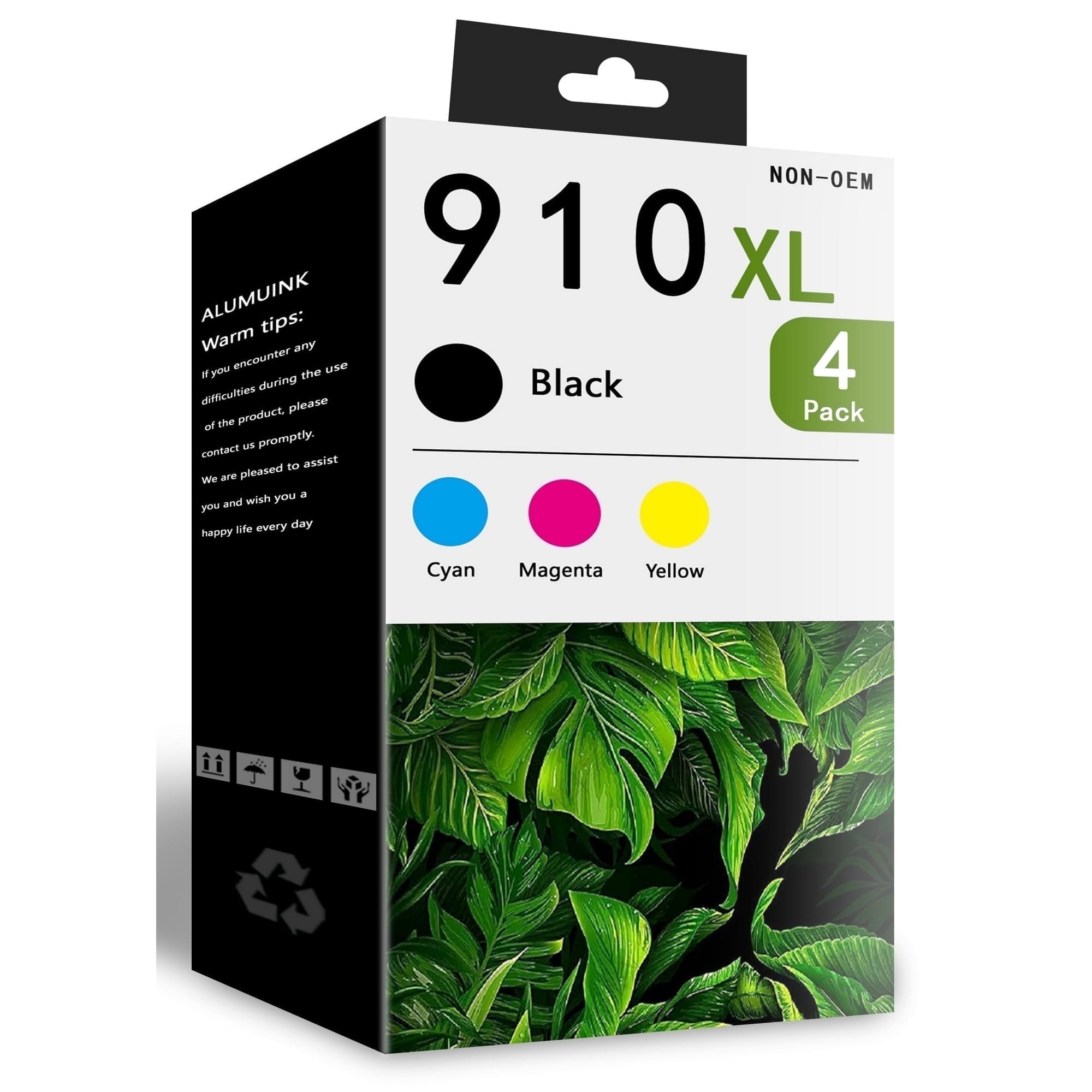 910 XL 910XL Ink Cartridge 4 Pack Compatible for HP 910 Ink Cartridge ...