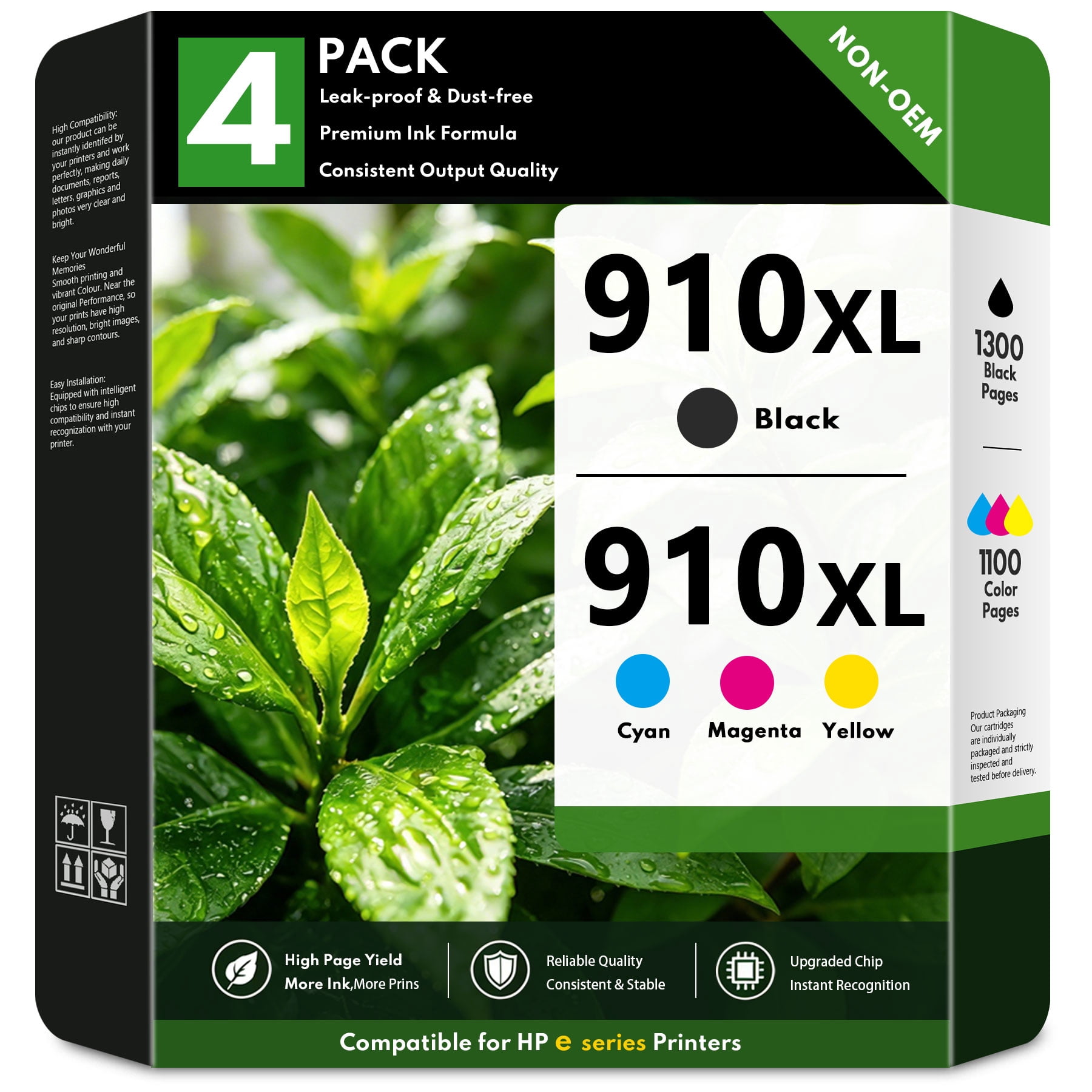 910 XL Ink Cartridge Combo Pack Compatible for HP910 910XL Ink ...