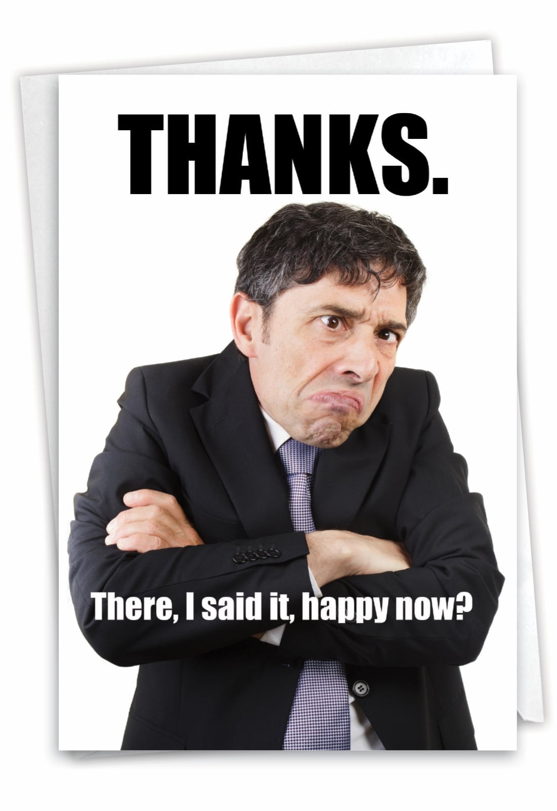 9102 Humor Thank You Card 'Man Happy Now Humor ' with Envelope by ...