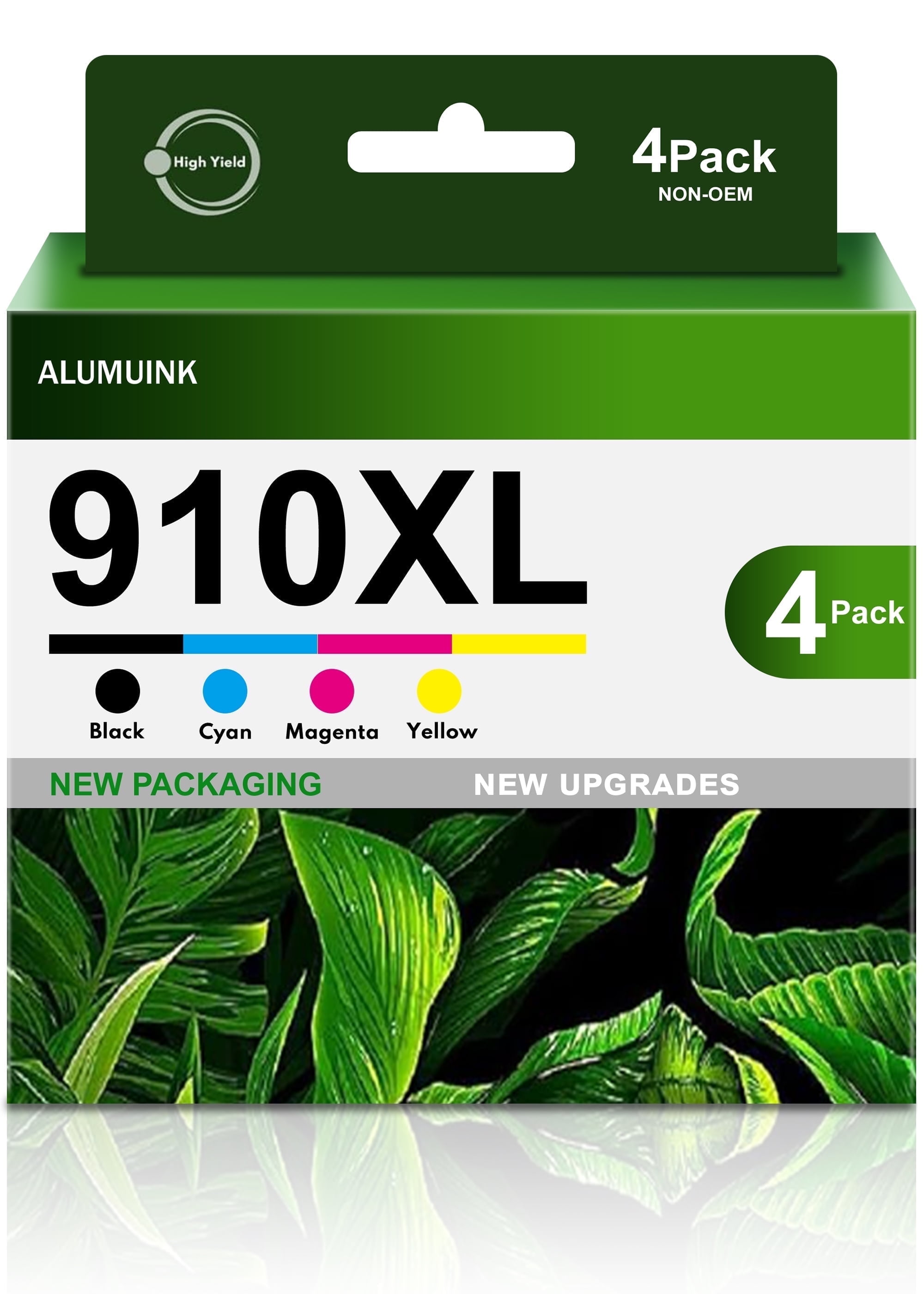 910XL Ink 4 Pack (Black/Cyan/Magenta/Yellow)Compatible for HP 910XL Ink ...