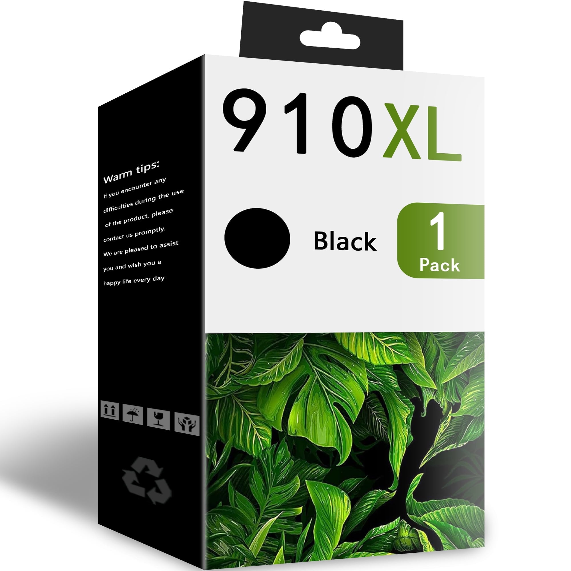 910XL Ink Cartridge (1Black) 1 Pack Compatible for HP 910 ink cartridge ...