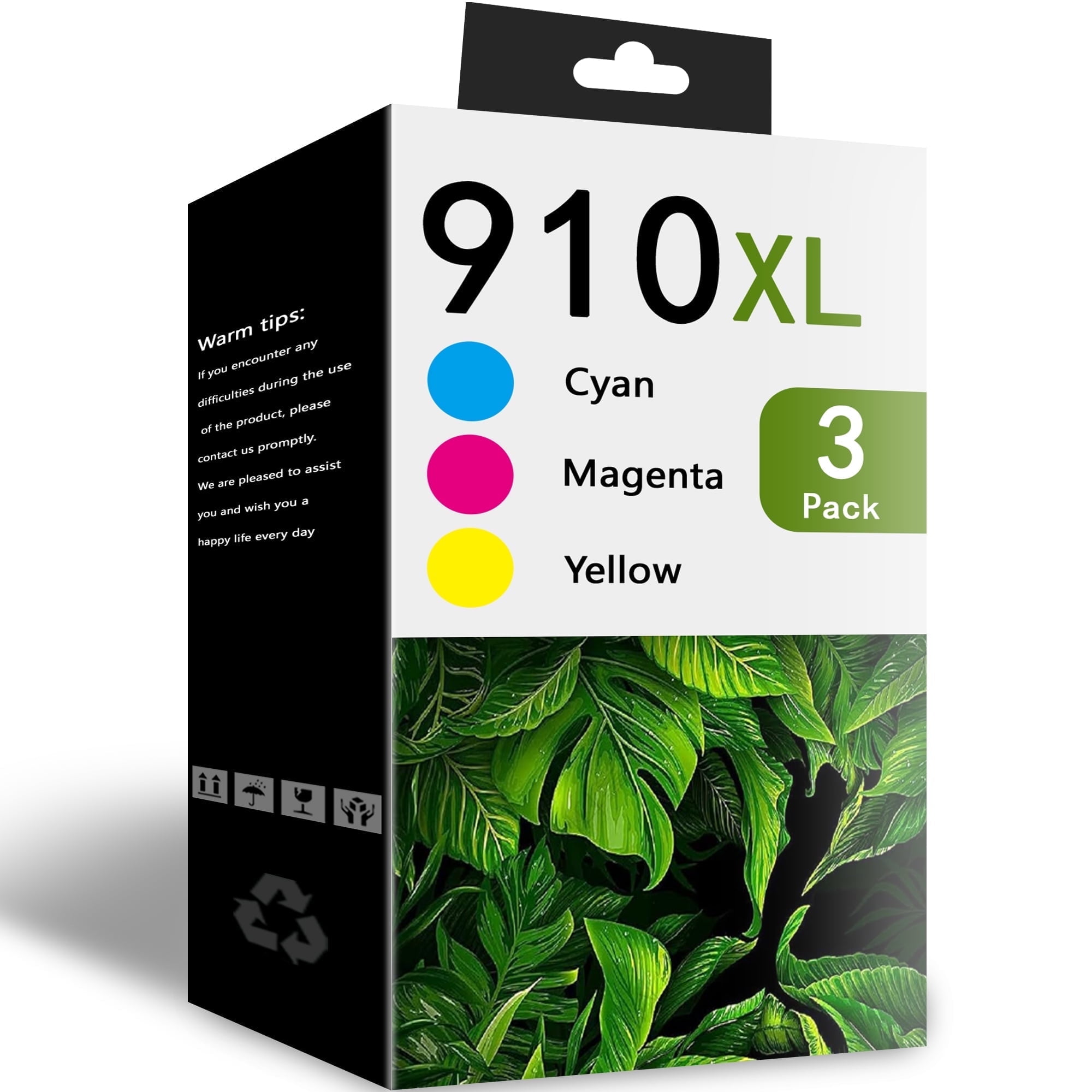 910 Ink (Cyan Magenta Yellow) Compatible for HP 910XL Ink Cartridge for ...