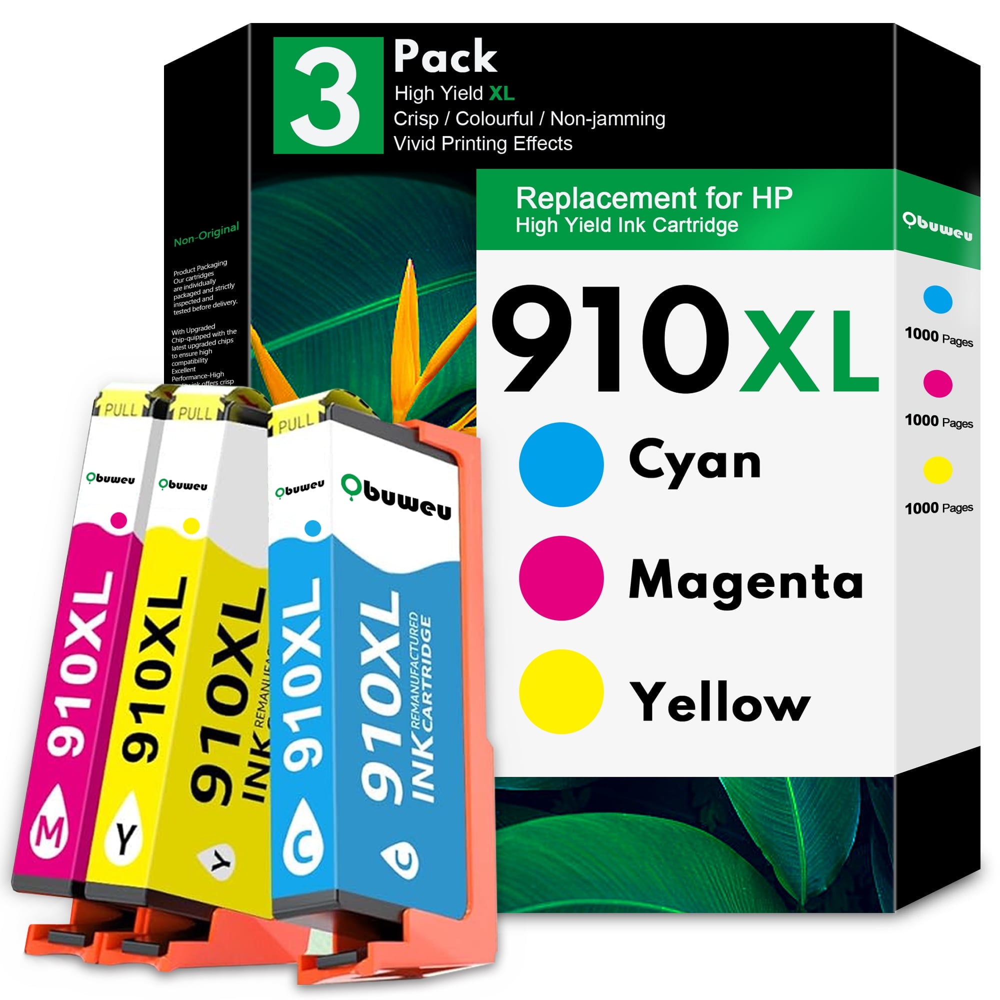 Hp Officejet Pro 8025e Ink 4-Pack Remanufactured 910XL High-Yield Ink ...