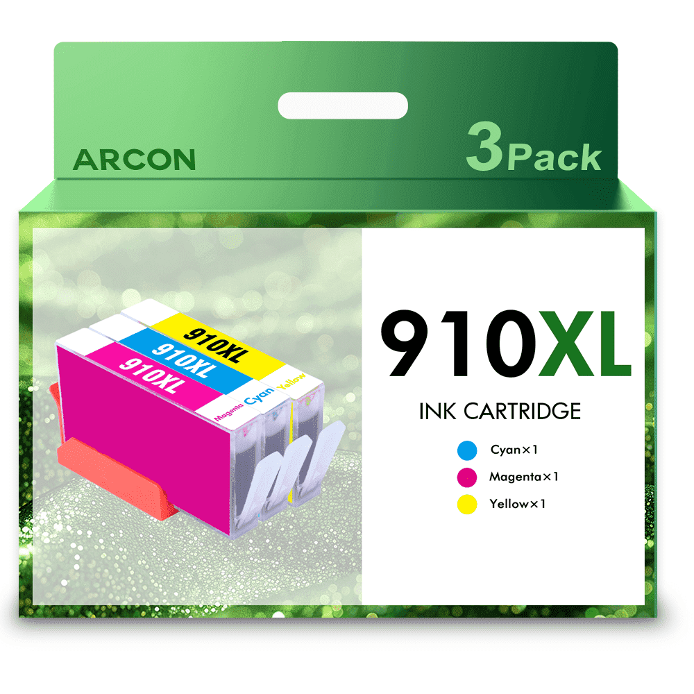 910XL Ink Cartridge Compatible for HP 910XL 910 Color Combo High Yield ...