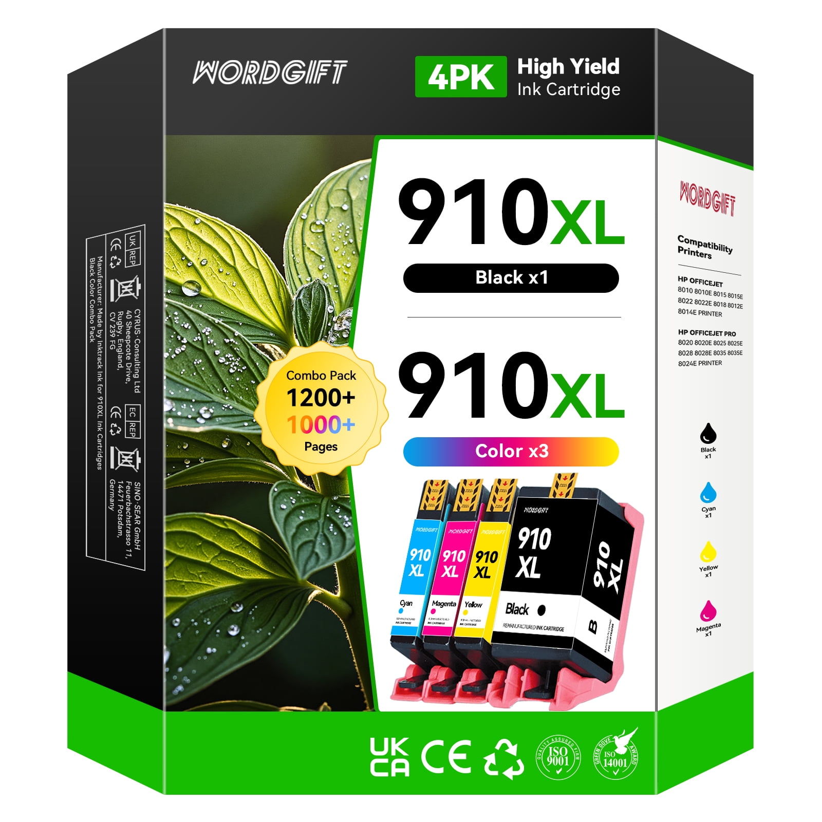 910XL Ink Cartridge Compatible for HP Ink 910 HP 910 Ink for HP Printer ...