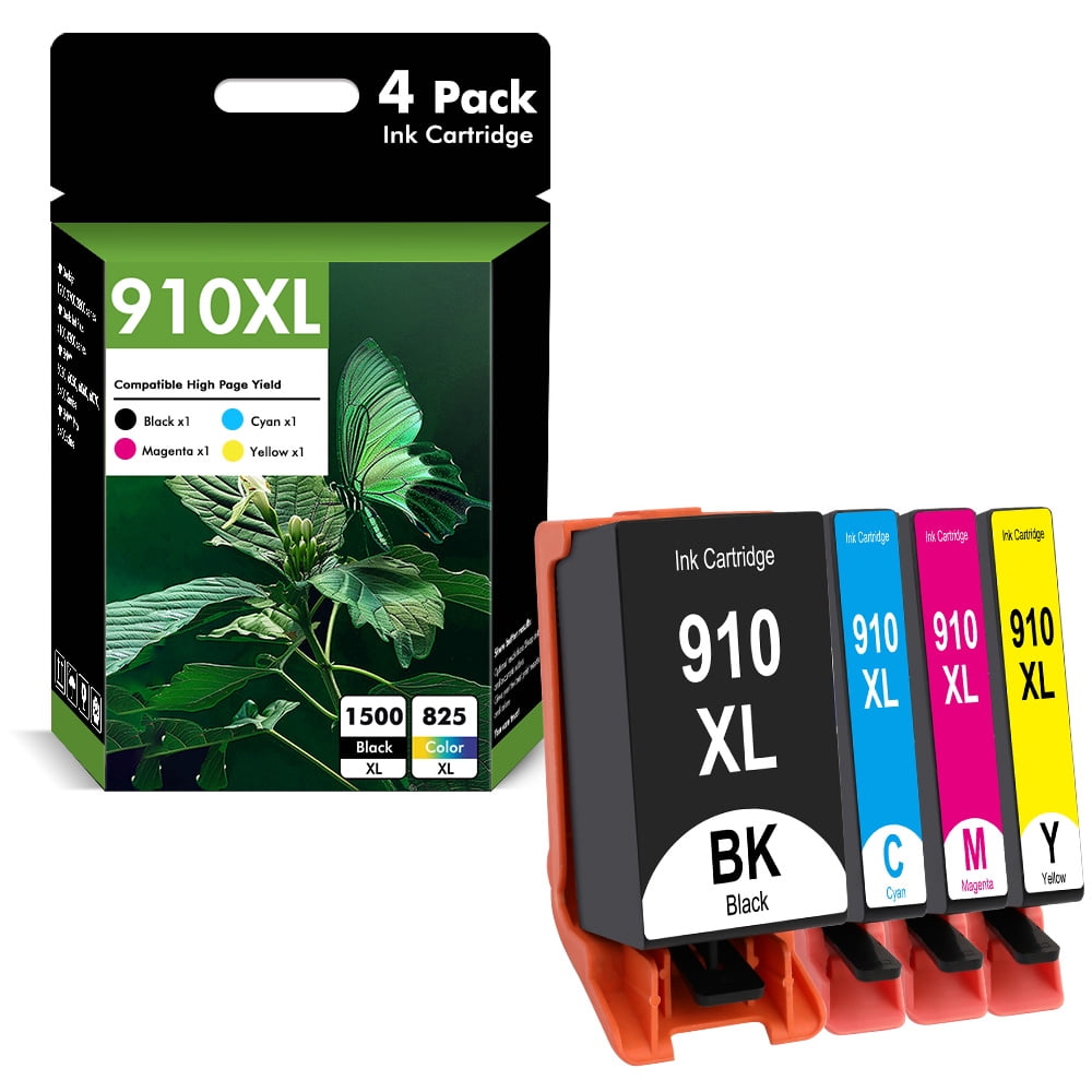 910XL Ink Cartridges Compatible for HP 910 910XL Combo Pack for ...
