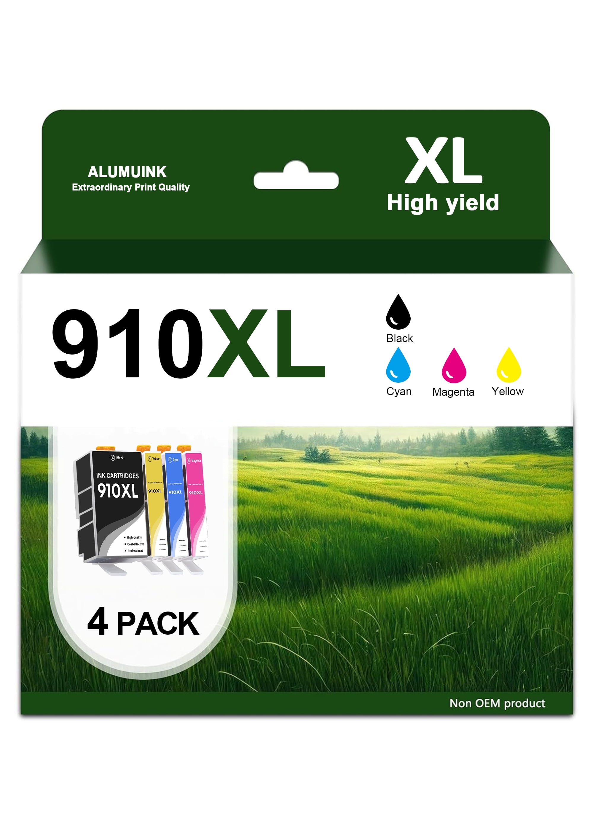 910XL Ink Cartridges Replacement for HP 910XL 910 Ink Cartridges Combo ...