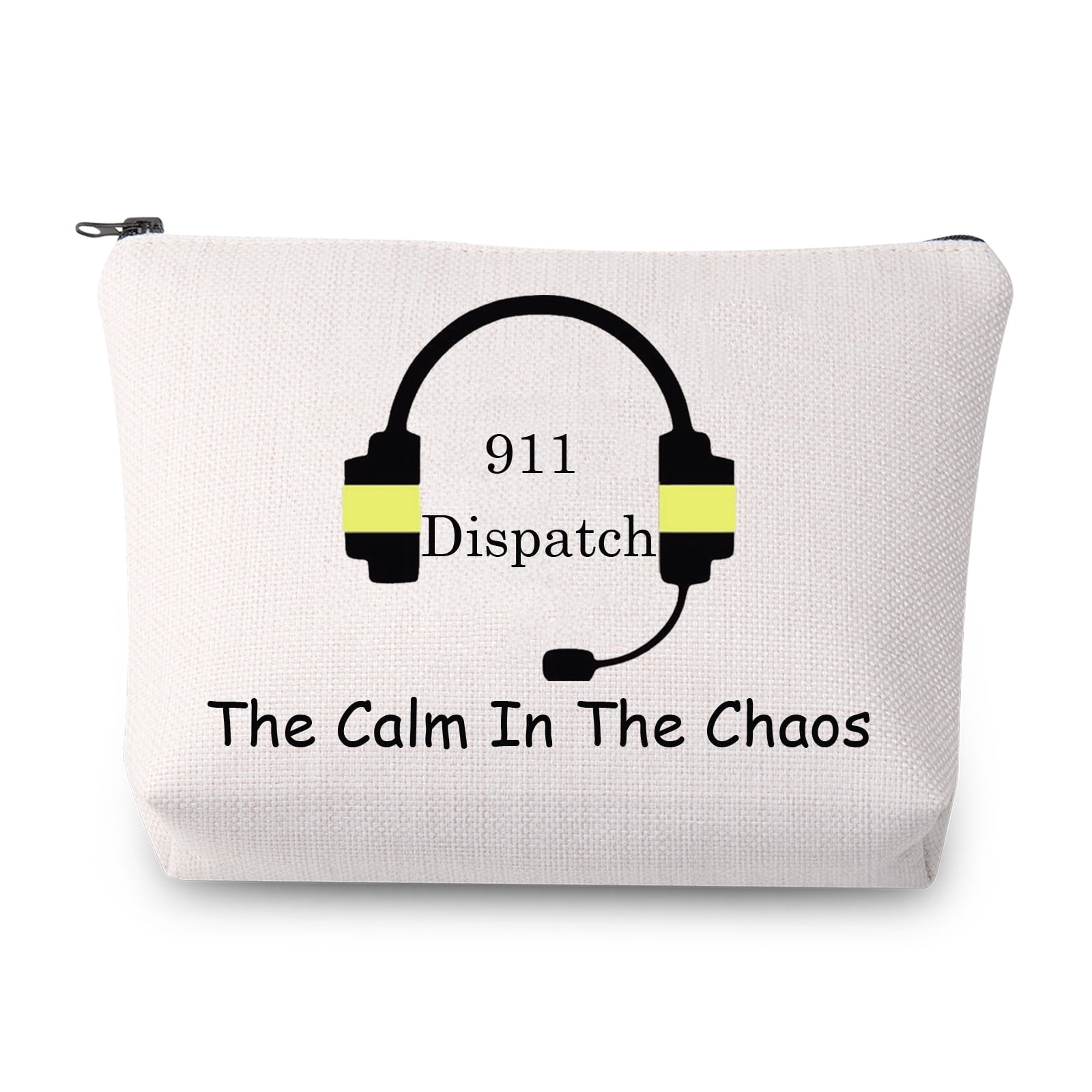 911 Dispatch Makeup Bag Thin Gold Line 911 Dispatcher Gift The Calm In ...