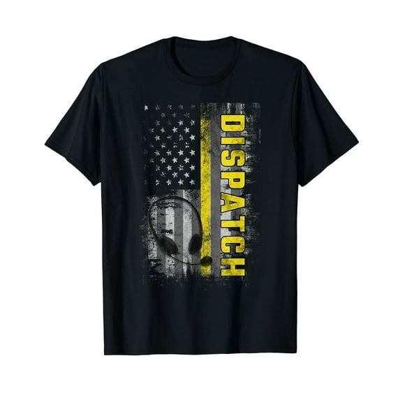 911 Dispatch Operators First Responder Dispatcher USA Flag T-Shirt ...