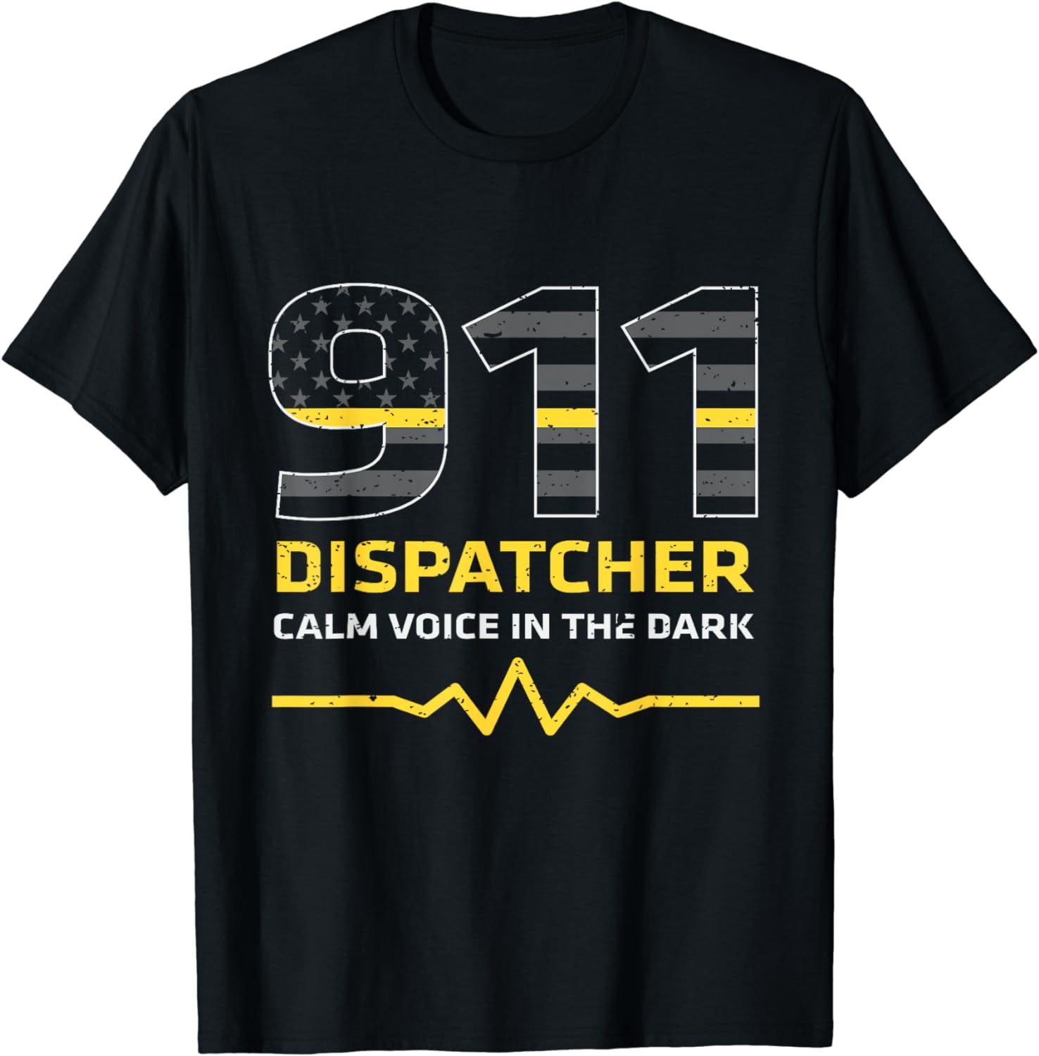 911 Dispatcher Calm Voice In The Dark Emergency T Shirt - Walmart.com