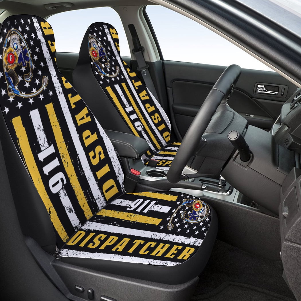 911 Dispatcher Seat Covers Cars, Car Truck SUV 2 Piec - Walmart.com