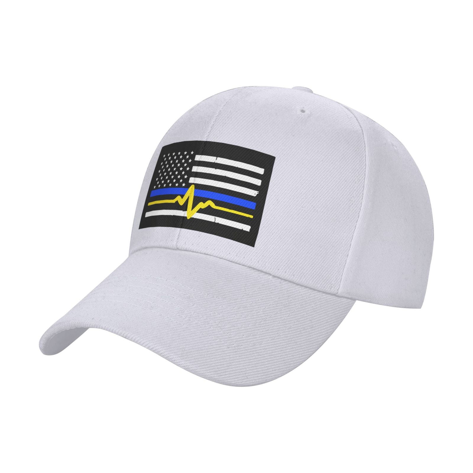 911 Dispatcher - Thin Blue Gold Line Flag Sandwich Cap Unisex ...