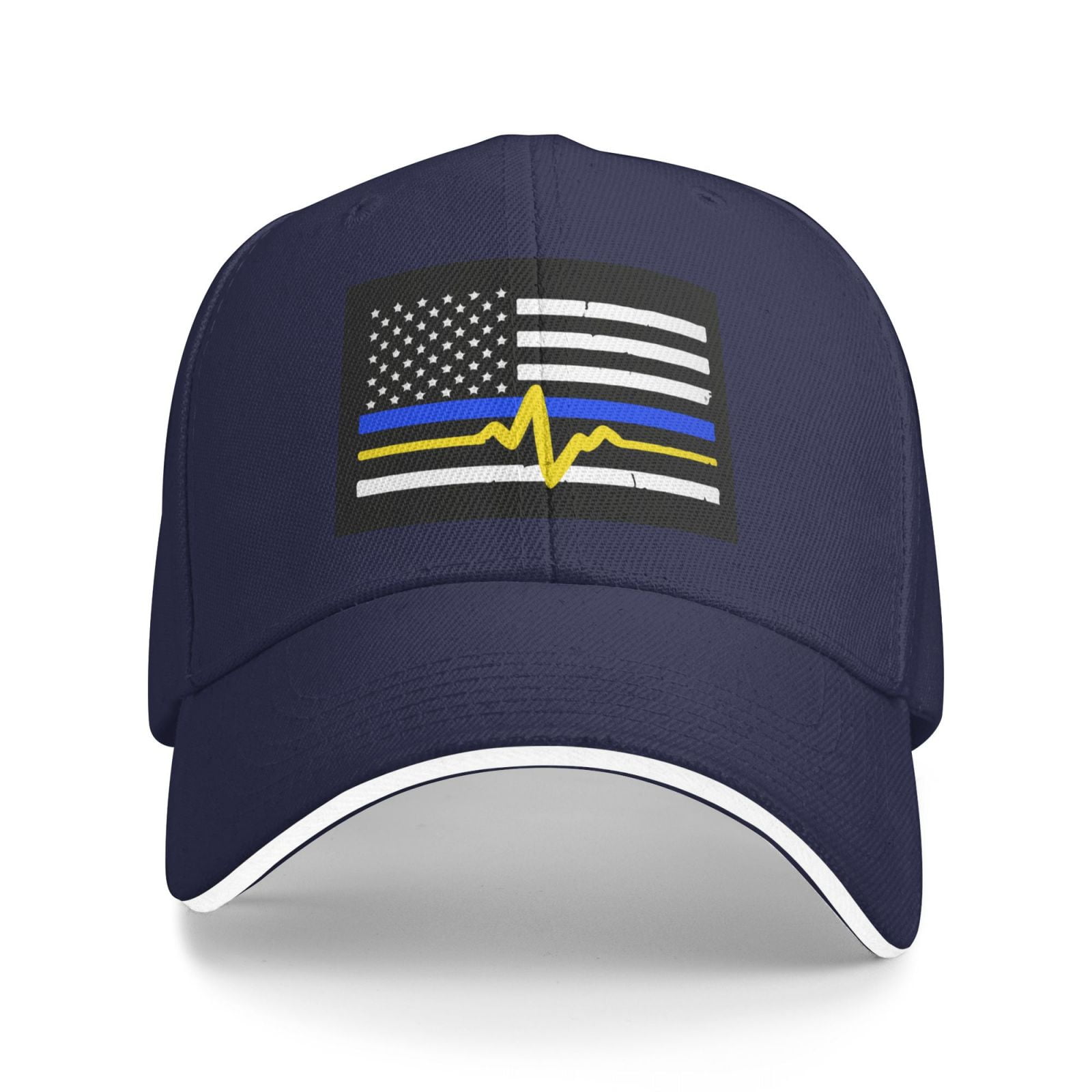 911 Dispatcher - Thin Blue Gold Line Flag Unisex Adult Baseball Caps ...