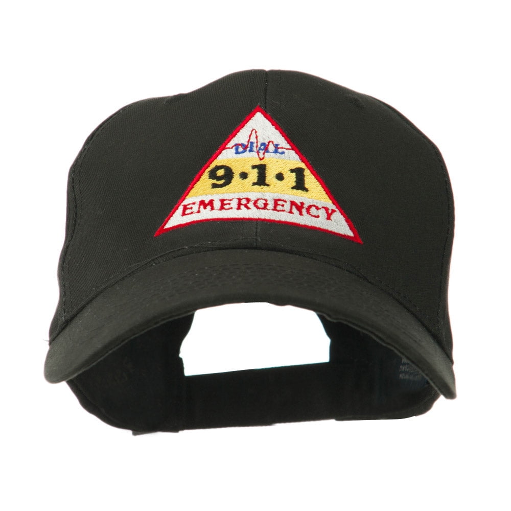 911 Emergency Logo Embroidery Cap - Black OSFM - Walmart.com