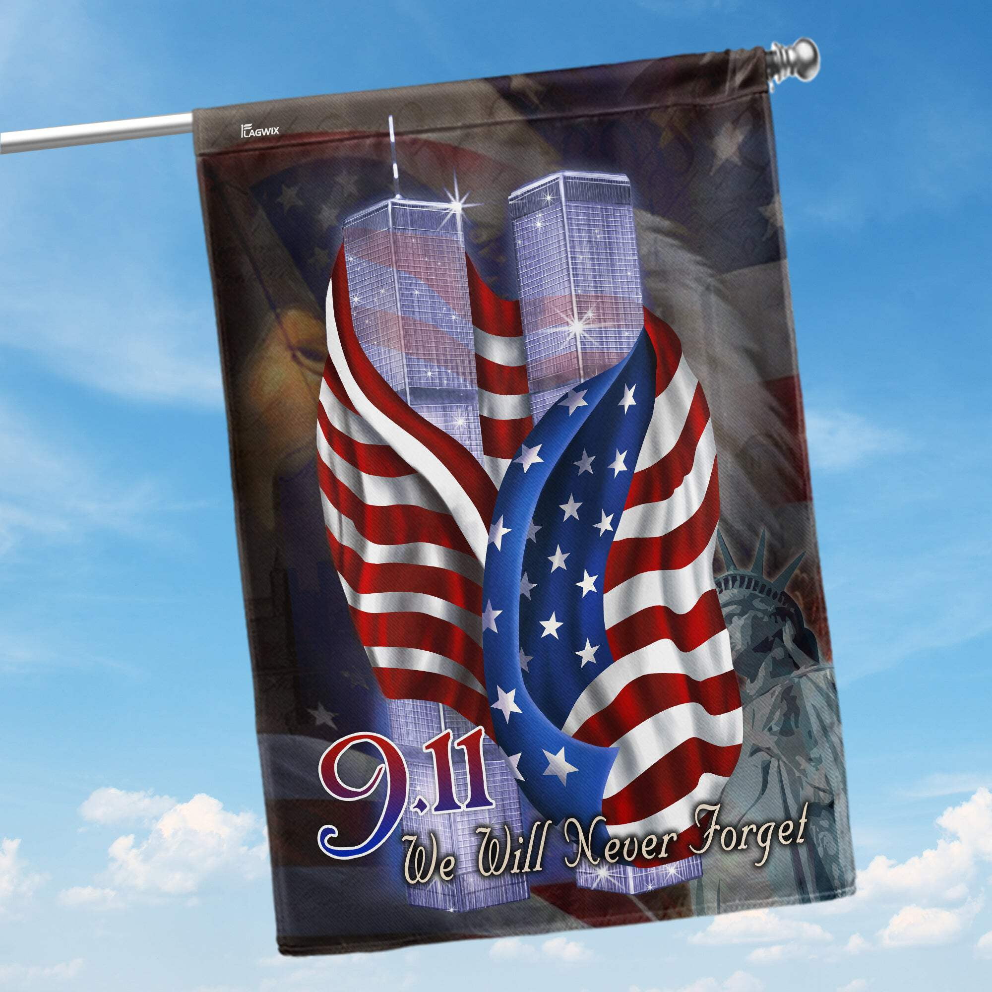 911 Flag, Never Forget Flag - Patriot Decor on September 11 - Prayer ...