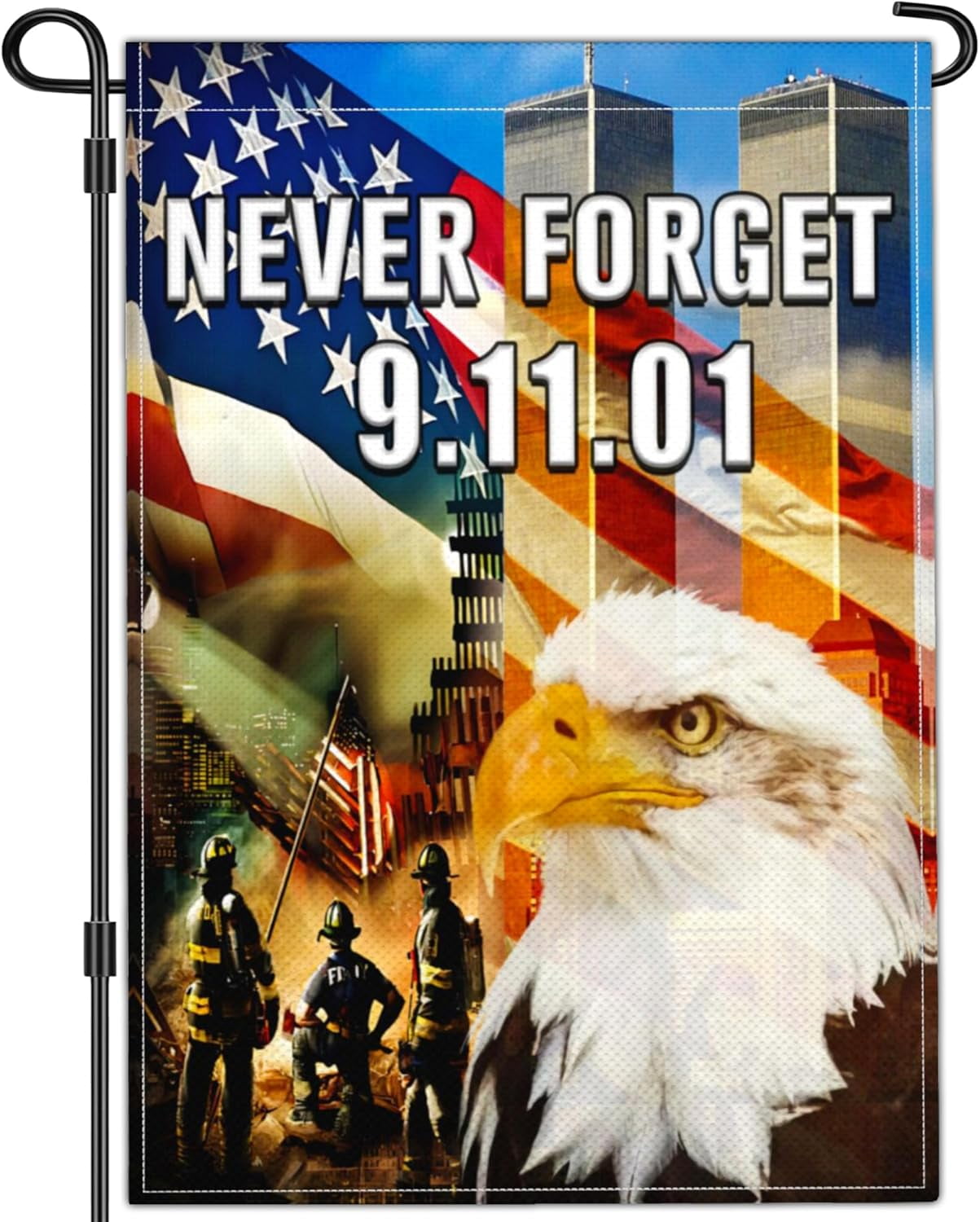 911 Garden Flag We Will Never Forget 9/11 Garden Flag Patriotic ...