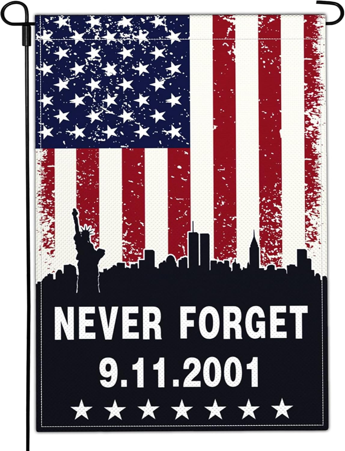 911 Garden Flag We Will Never Forget Garden Flag Polyester Patriotic ...