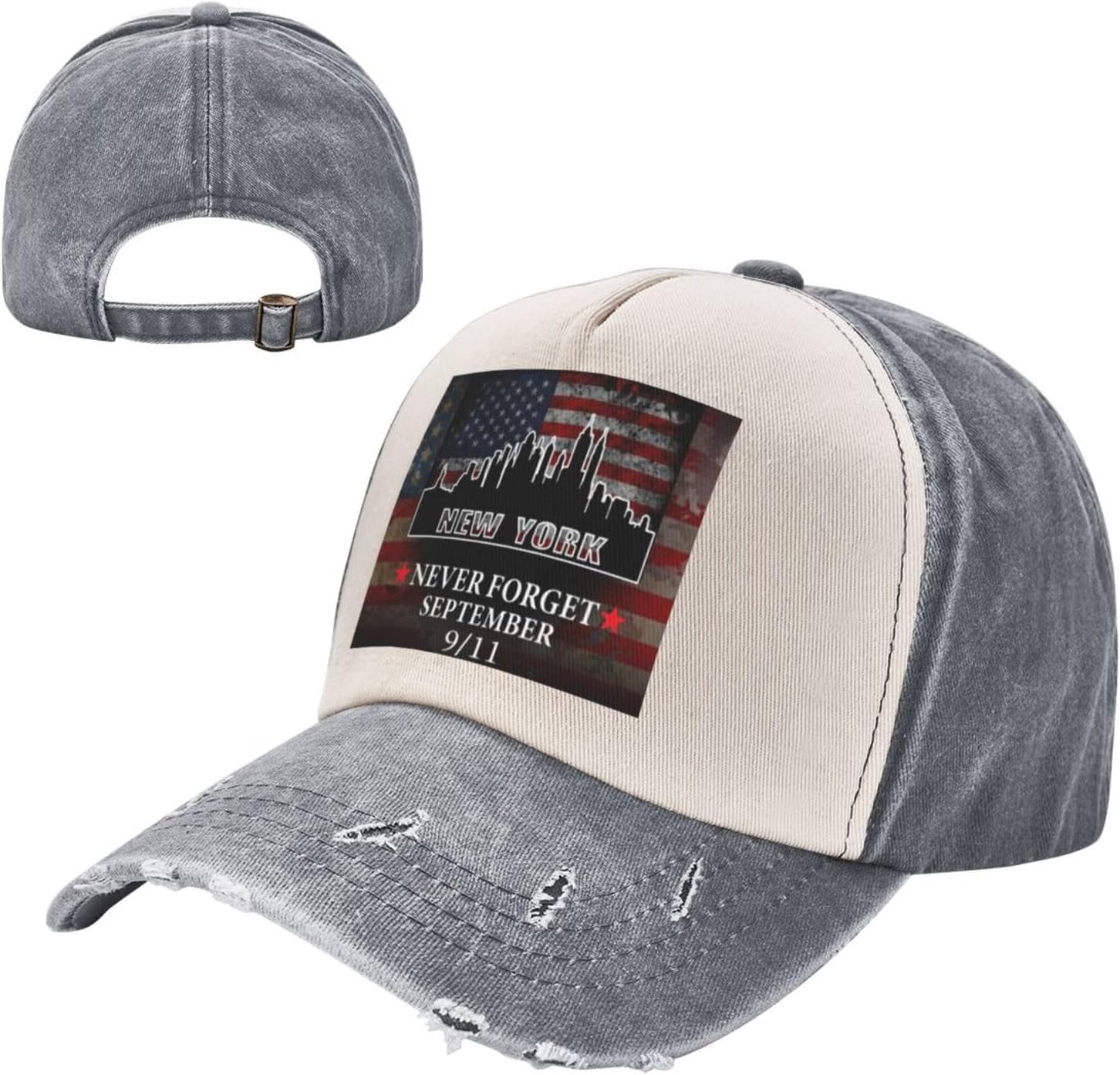 911 Never Forget Baseball Cap Adult Adjustable Casual Duck Tongue Hat ...