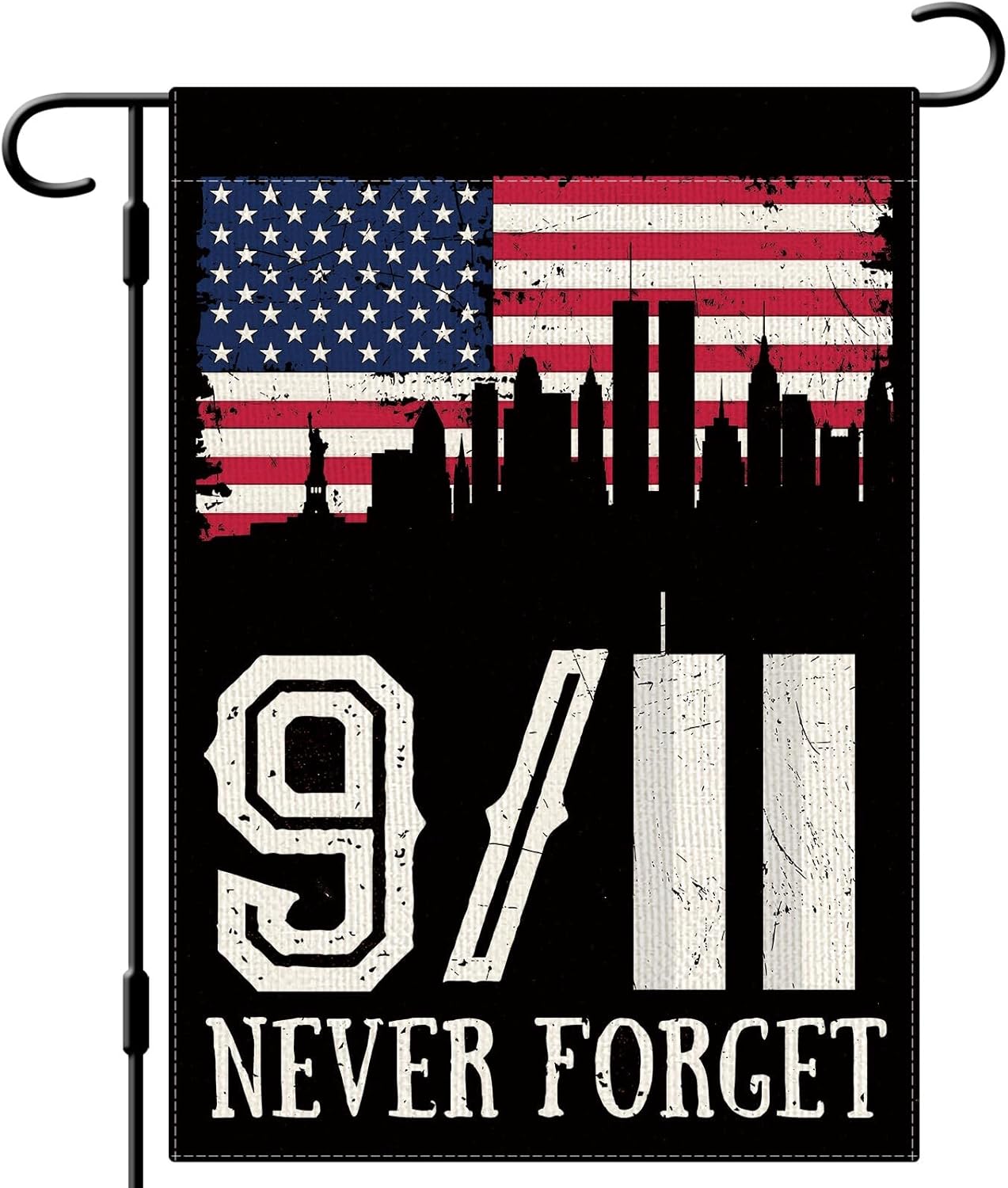 911 Never Forget Garden Flag Double Sided Vertical Farmhouse Yard Flag ...