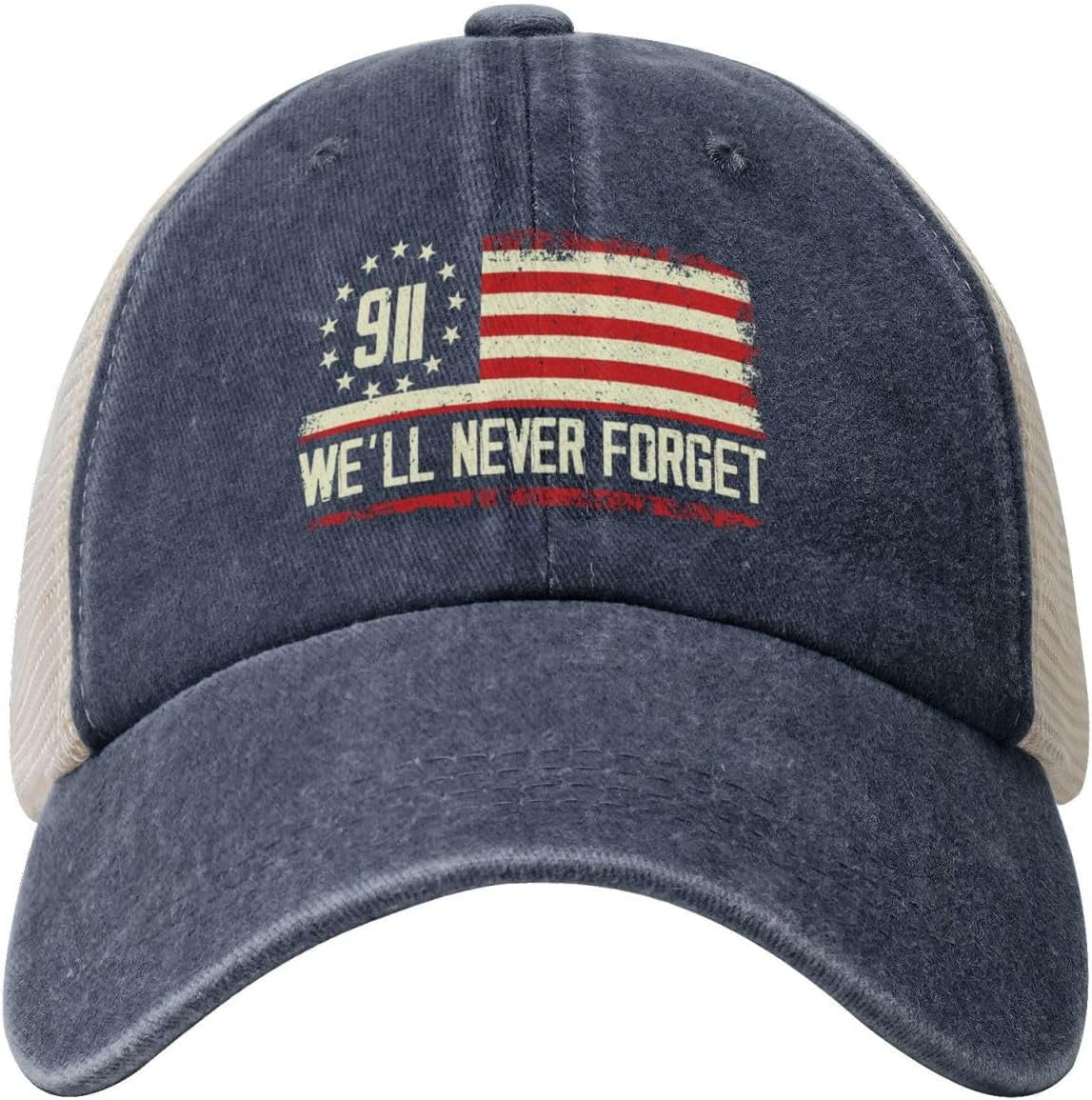 911 Never Forget Hats Memorial Day Patriotic Baseball Cap Mesh Cap ...
