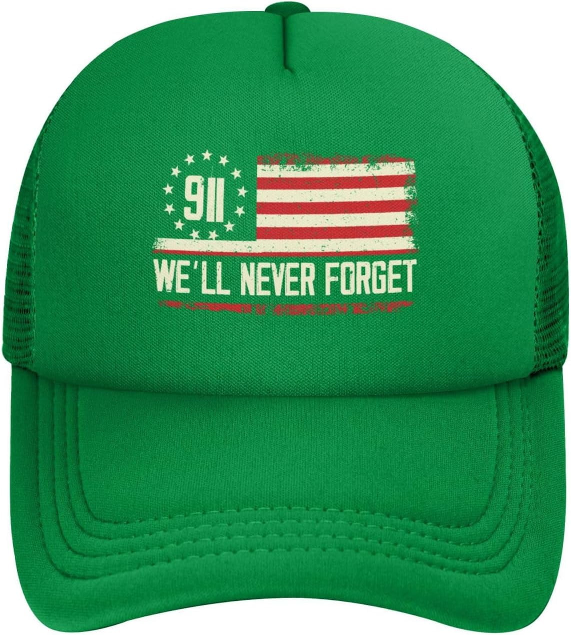 911 Never Forget Hats Memorial Day Patriotic Mesh-Back Cap - Walmart.com