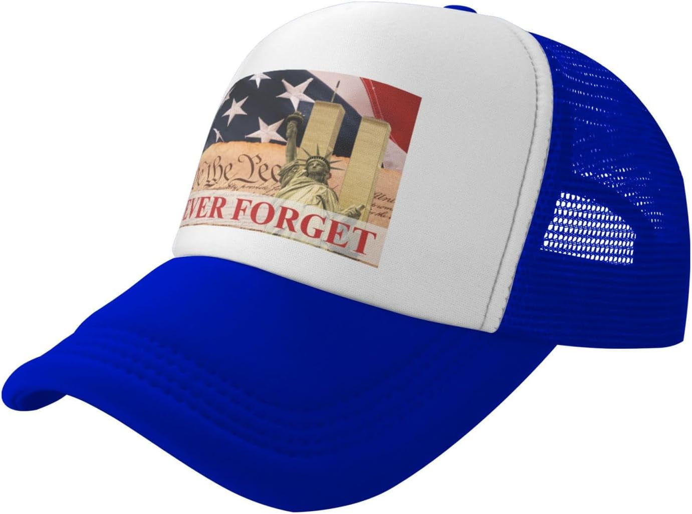 911 Never Forget Hats Memorial Day Patriotic Mesh-Back Trucker Cap ...