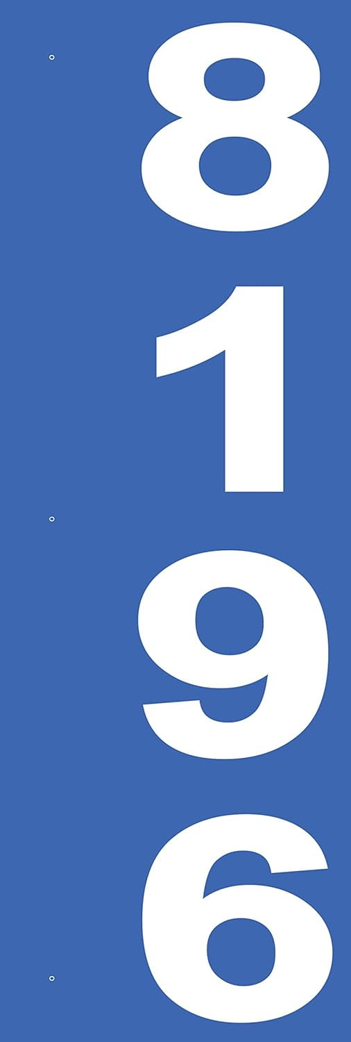 911 Reflective Address Sign (SINGLE-SIDED) - very highly visible in the ...