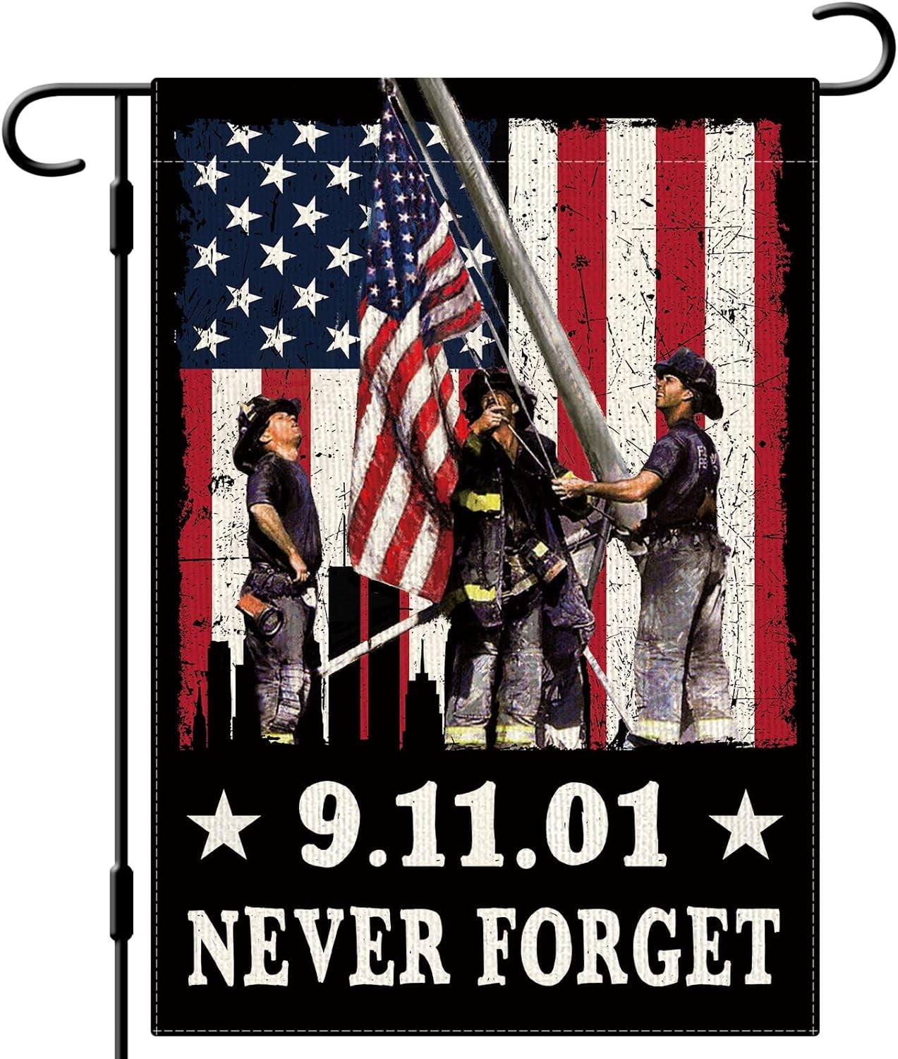 911 We -Will Never Forget -Garden Flag -12x18 Inch Vertical- Double Sided Welcome Farmhouse ...