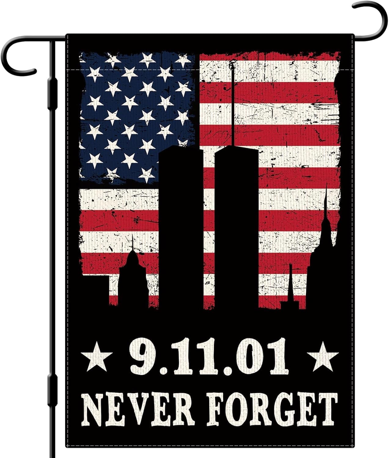 911 We Will Never Forget Garden Flag Double Sided Vertical Farmhouse ...