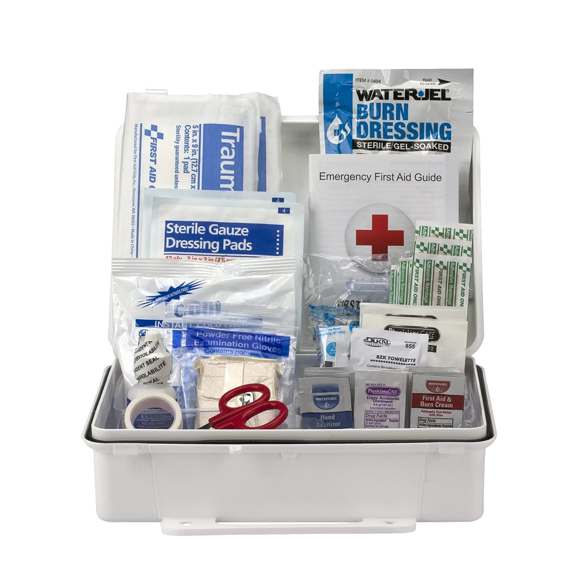 91324 ANSI a 2021 and OSHA Compliant First Aid Kit, 25-Person Emergency ...