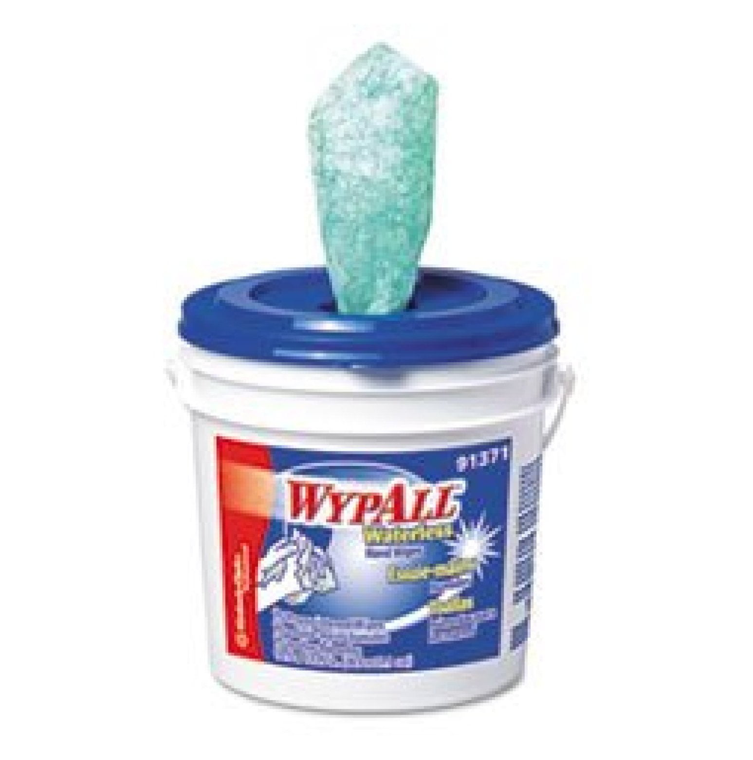91371 WYPALL White Waterless Cleaning Wipes, Bucket, 75 Sheet, 9.5" W x ...