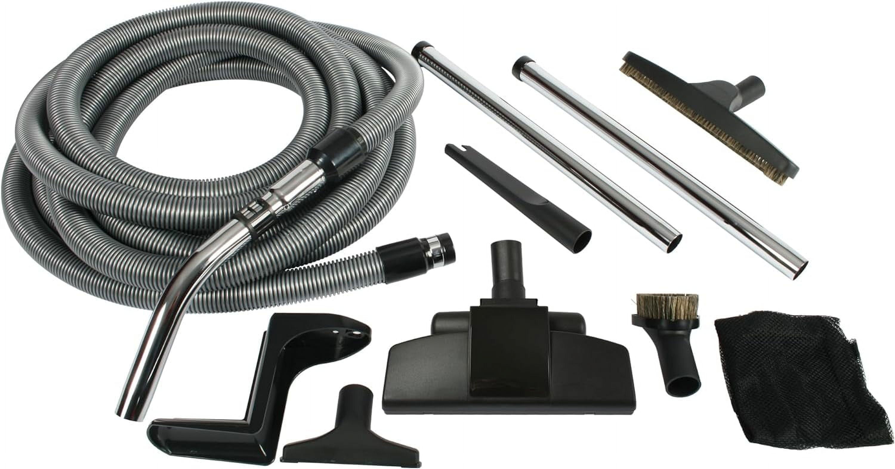 91431 Complete Central Vacuum Accessory Kit with Metal Wands,Black ...