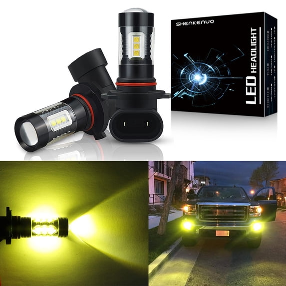 9145 LED Fog Light Bulbs,3000K Yellow,for Ford F150 F250 Ranger Mustang ...