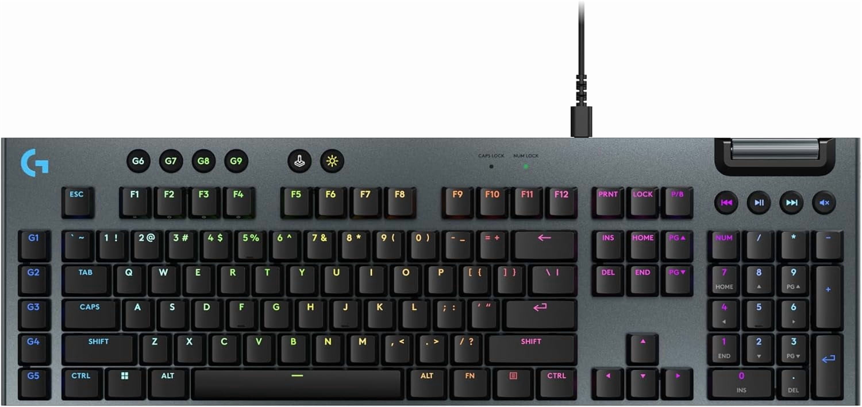 915 X Wired Mechanical Gaming Keyboard, Double-Shot PBT Keycaps, Fully ...