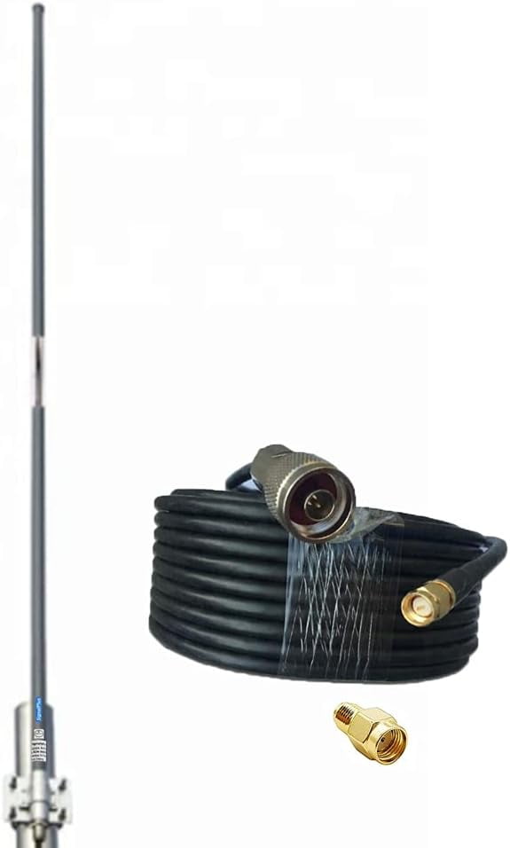 915MHz Lora Antenna Long Range 15dBi 86inch with 32.8foot SMA RG58 Cable for Helium Bobcat HNT ...