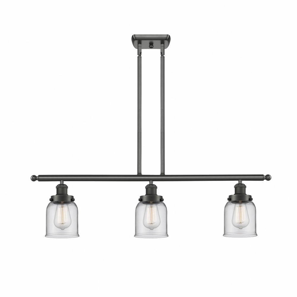 916-3I-OB-G52-Innovations Lighting-Bell - 3 Light Stem Hung Island In ...