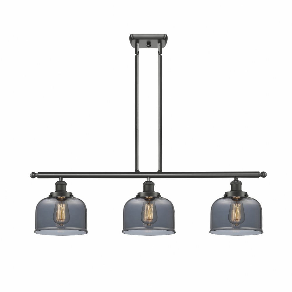 916-3I-OB-G73-Innovations Lighting-Bell - 3 Light Stem Hung Island In ...