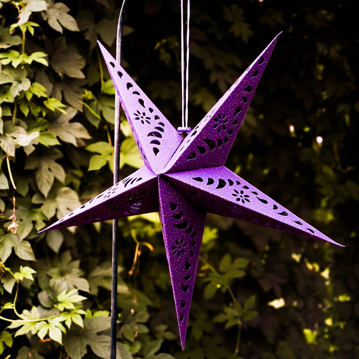 9175 — Purple Paper Star Lantern — Hanging Party and Home Décor with ...