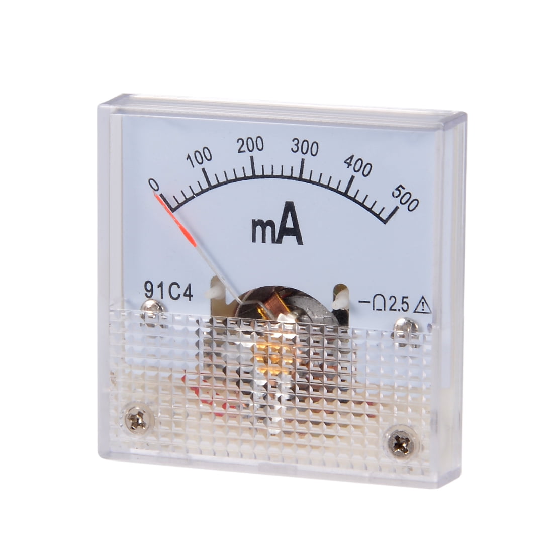 91C4-A Analog Current Panel Meter DC 500mA Ammeter for Circuit Testing ...
