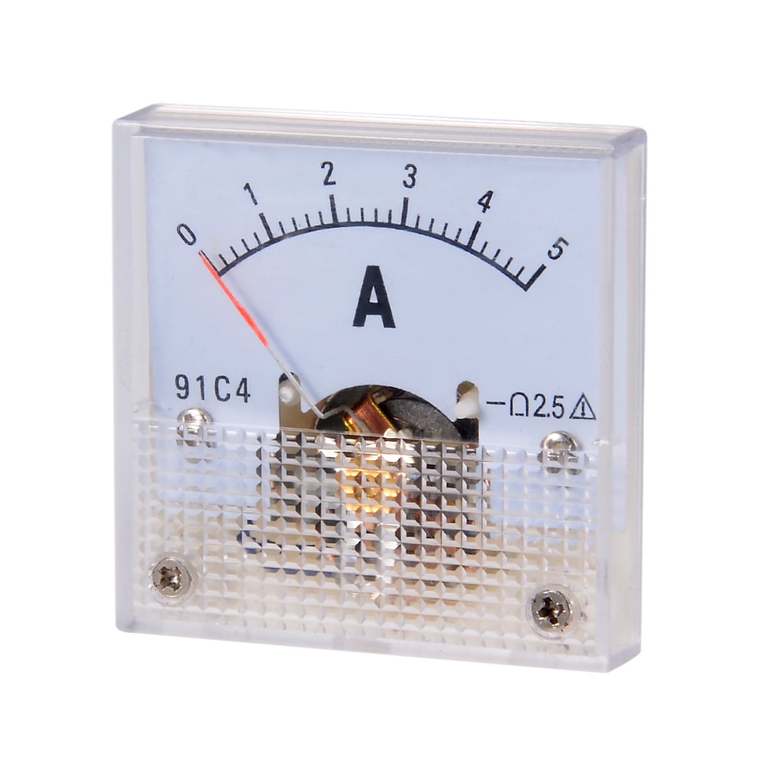 91C4-A Analog Current Panel Meter DC 5A Ammeter for Circuit Testing ...