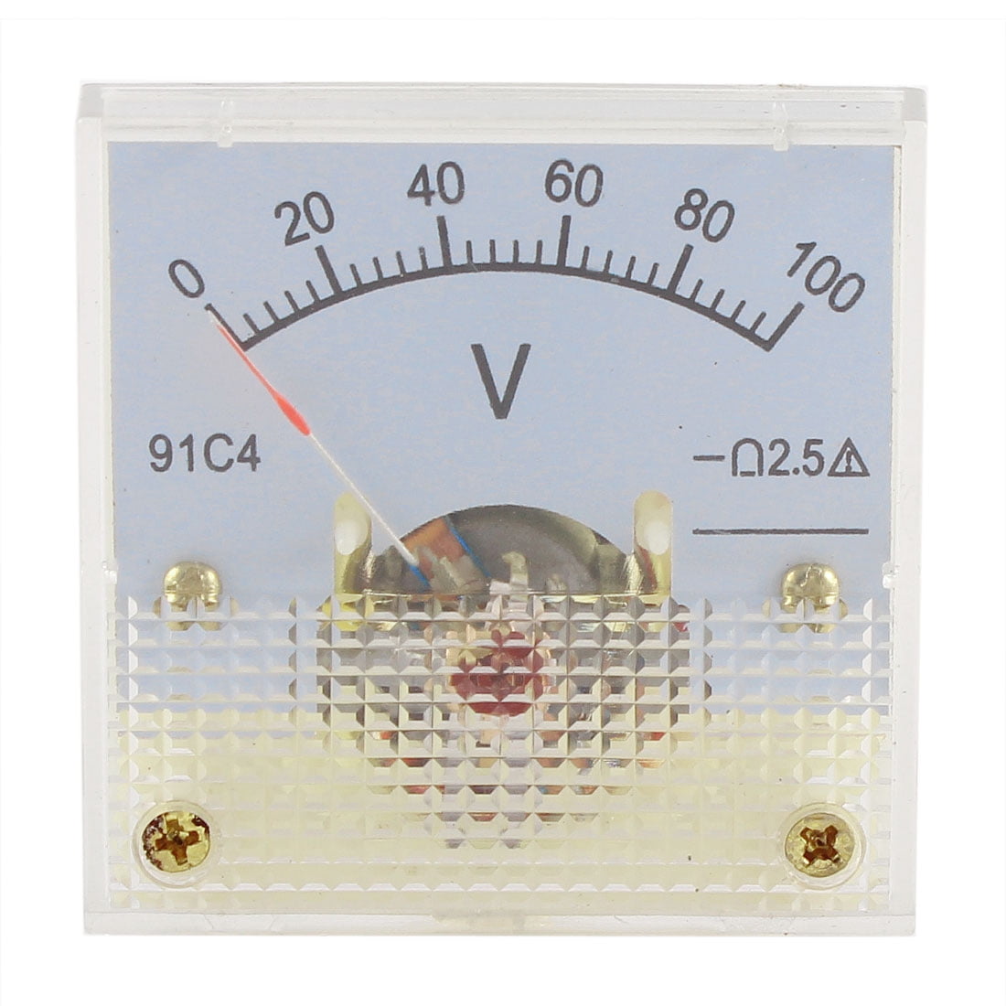 91C4 DC 0-100V Analog Panel Voltmeter Voltage Meter Measuring Gauge ...