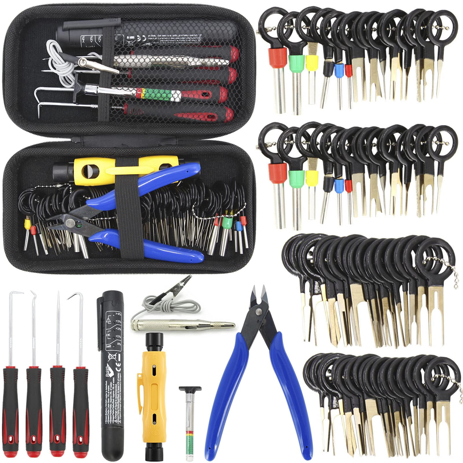 91pcs Auto Terminal Extractor Removal Tool Kit, Terminal Wire Connector ...