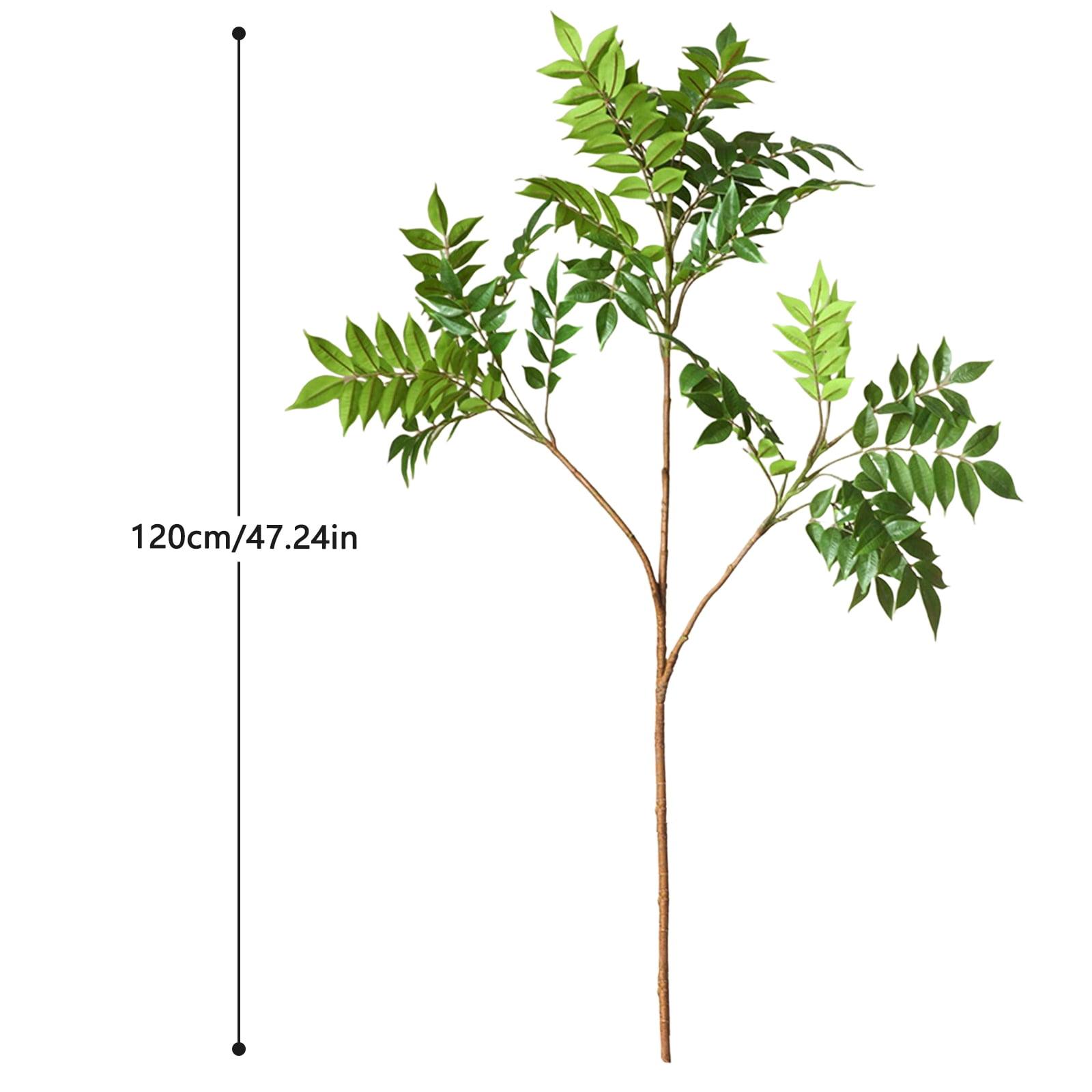 92-120cm (47.2 in) Artificial Banyan Tree False Sumac Autumn Leaves ...