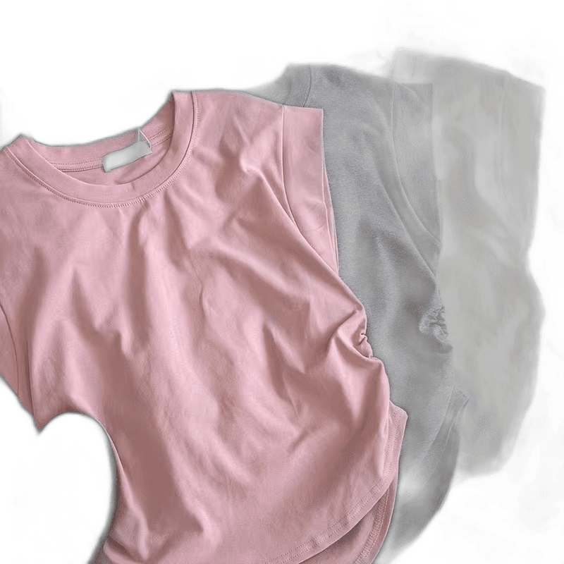 92 Cotton 8 Spandex 40 210g Cotton Short Sleeved T Shirts Female Slim
