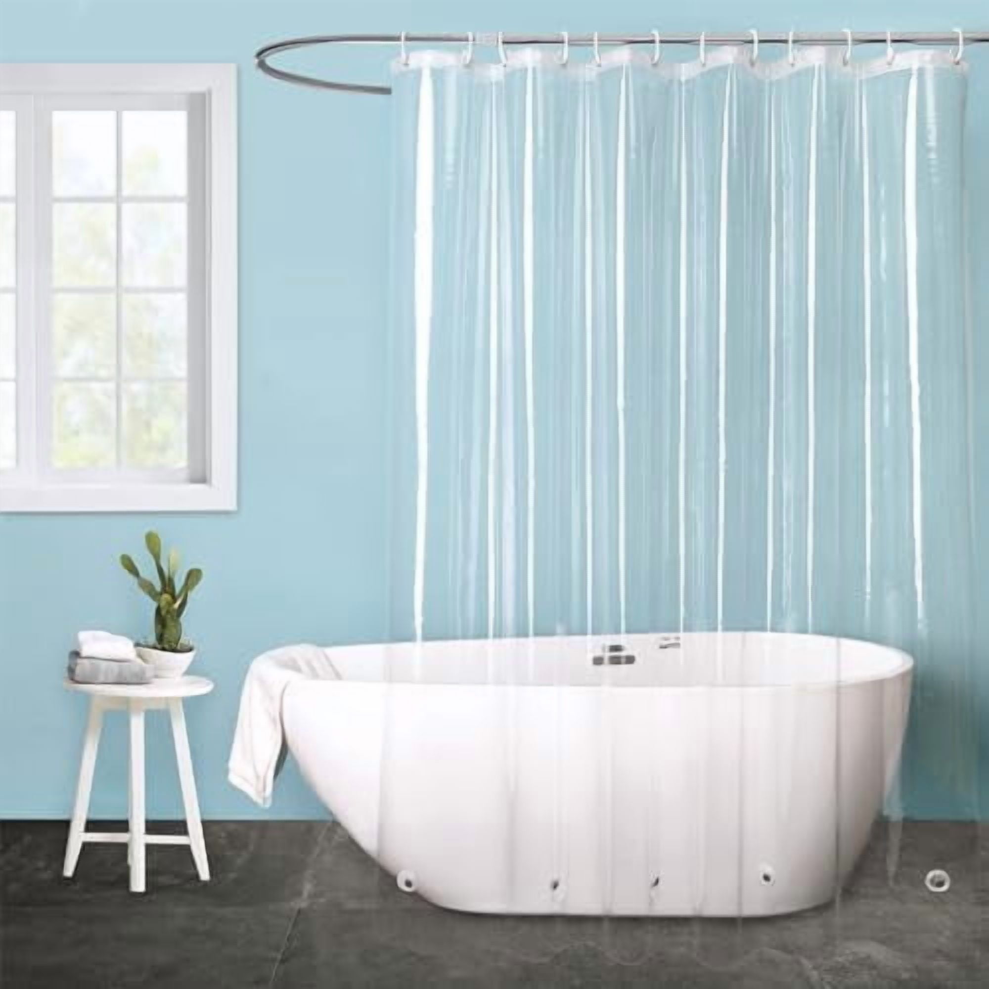Extra Long Clear Shower Curtain