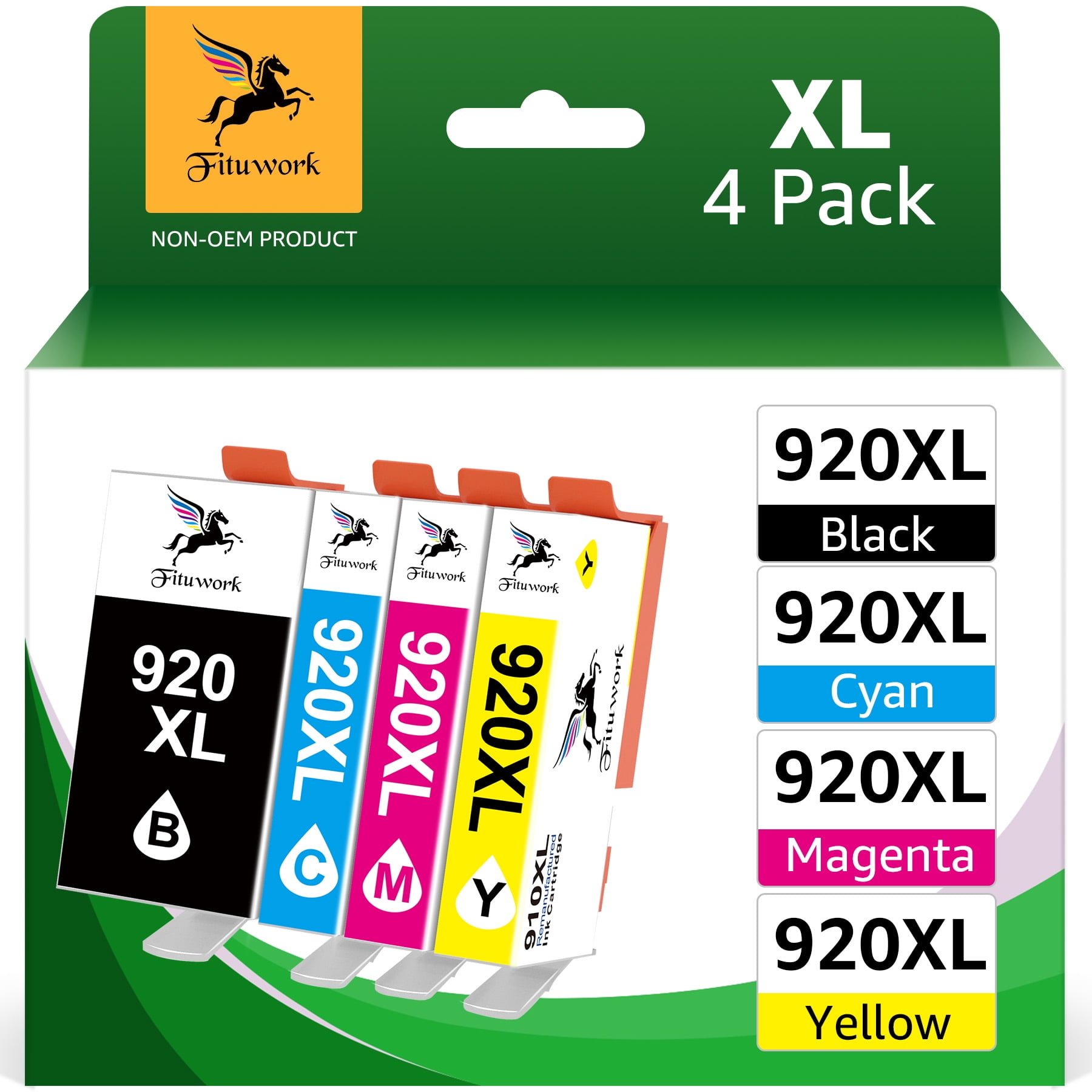 920 XL Ink Cartridge Compatible for HP 920xl Combo Fit for HP fficejet ...