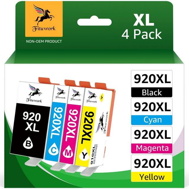 920 XL Ink Cartridge Compatible for HP 920xl Combo Fit for HP fficejet ...