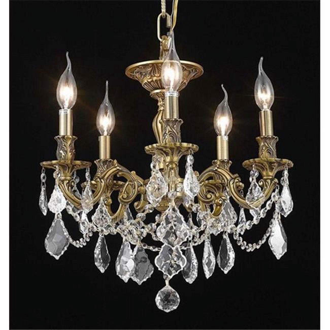 9205F18FG-RC 18 Dia. x 17 H in. Rosalia Collection Flush Mount - French ...