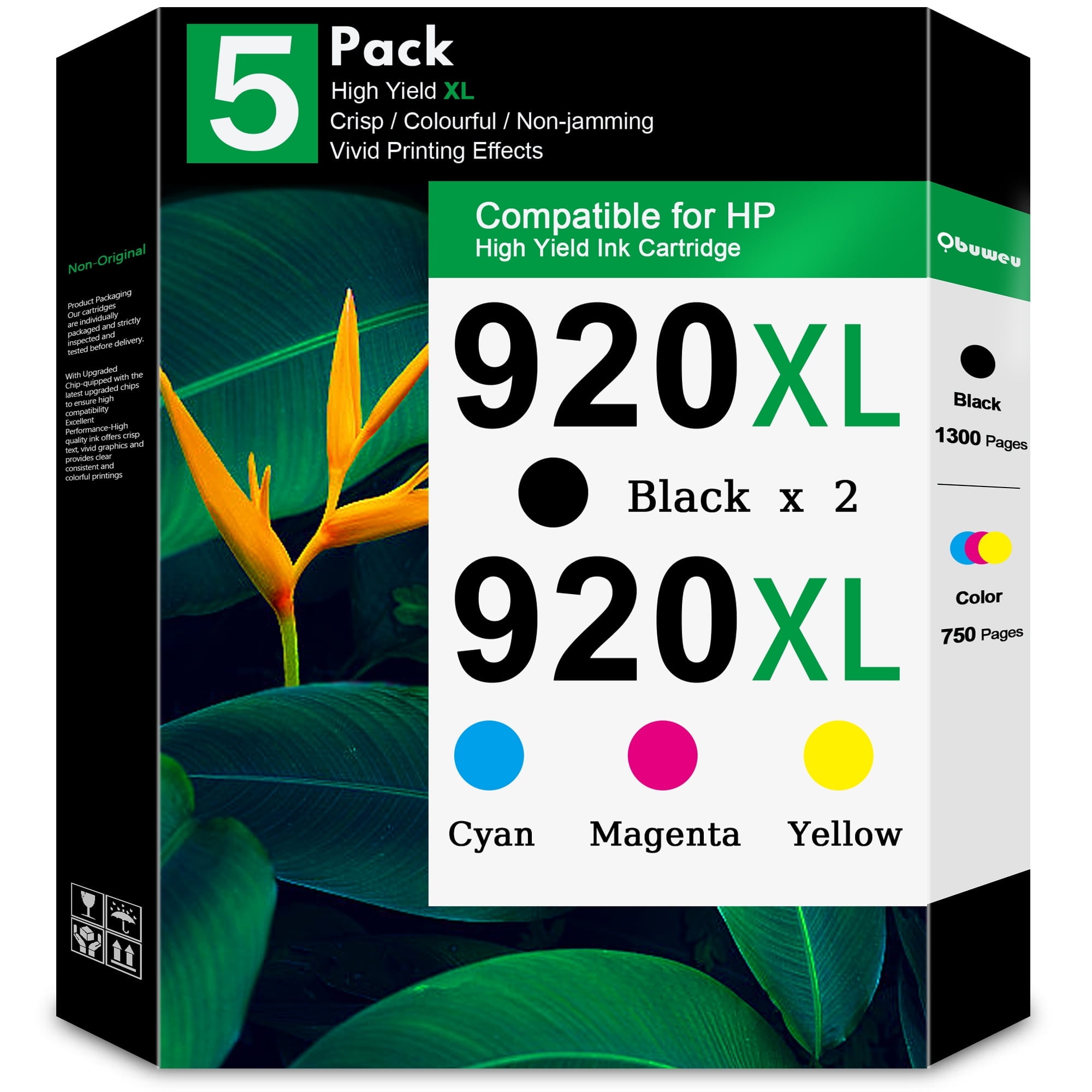 920XL Ink Cartridges Compatible for HP 920 Ink Cartridge for Officejet ...